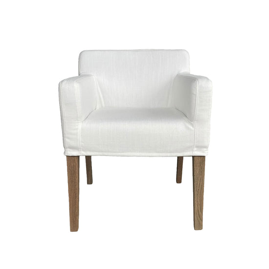 LA Dining Chair - White Linen
