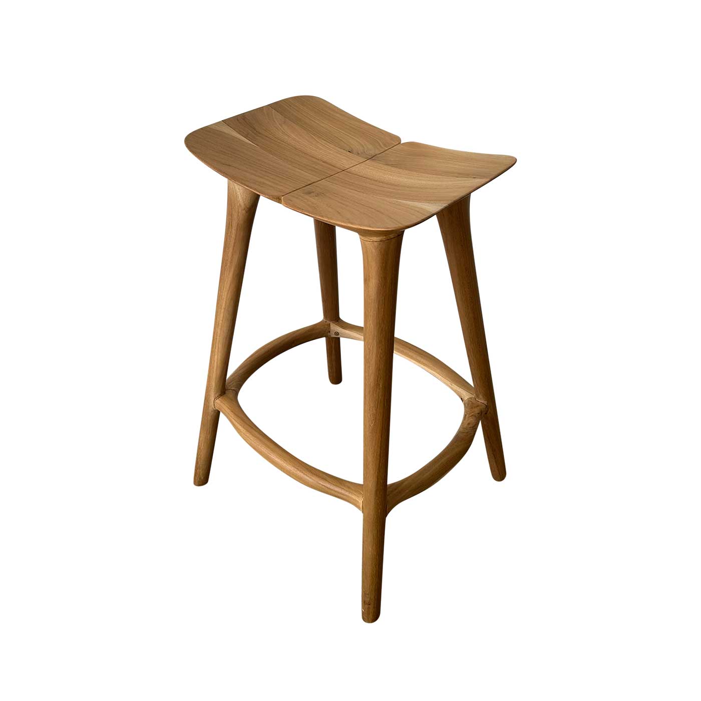 Olsen Natural Teak Bar Stool