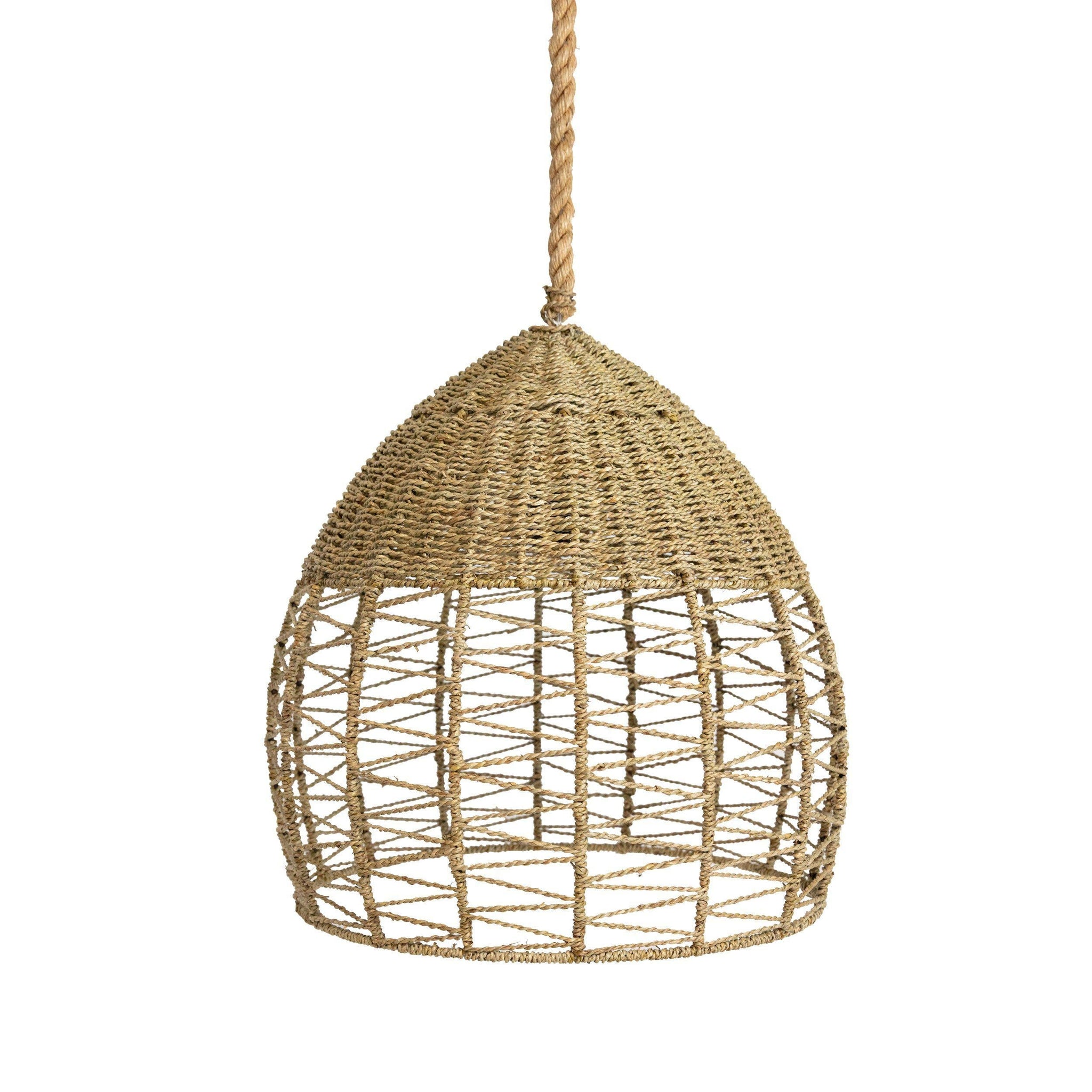 Rya Dome Rattan Pendant Light at St Barts AU
